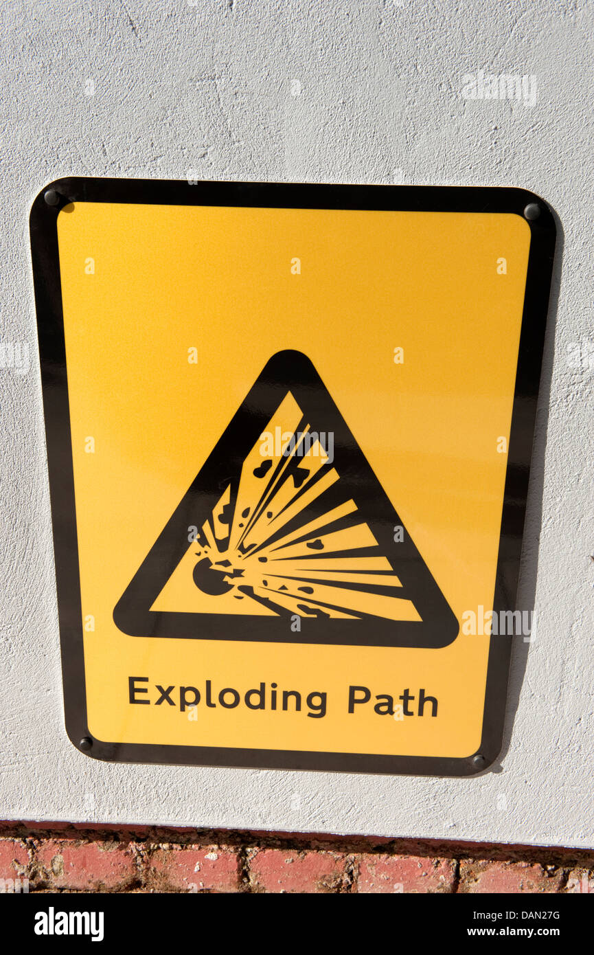 Danger explosive sign hi-res stock photography and images - Alamy