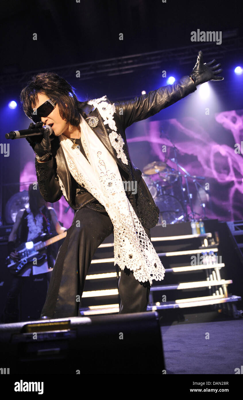 The Japanese rock band 'X Japan' play a concert at Columbiahalle in ...