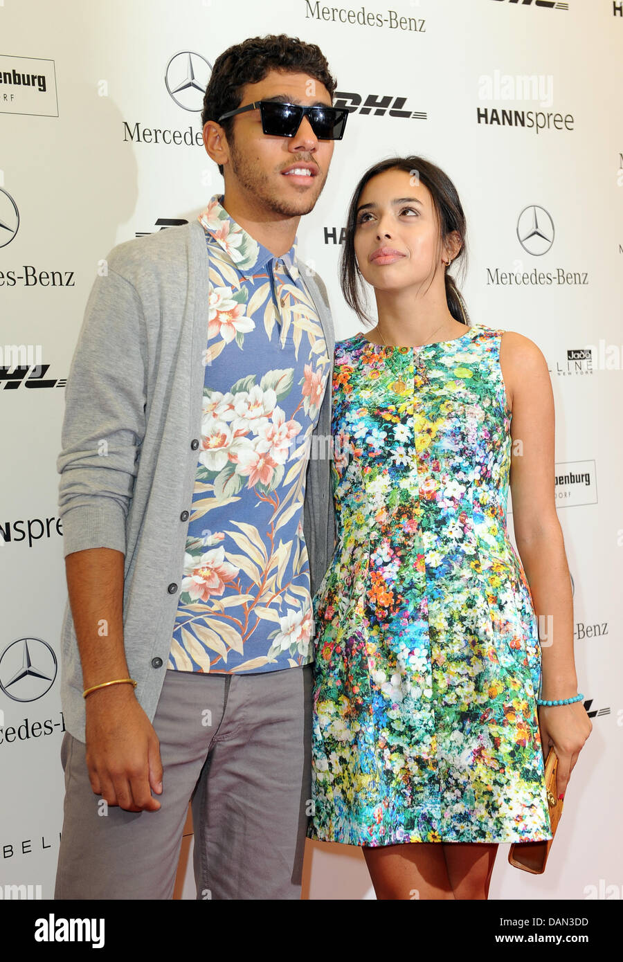 Noah Becker, son of former German tennis player B. Becker, and his ...