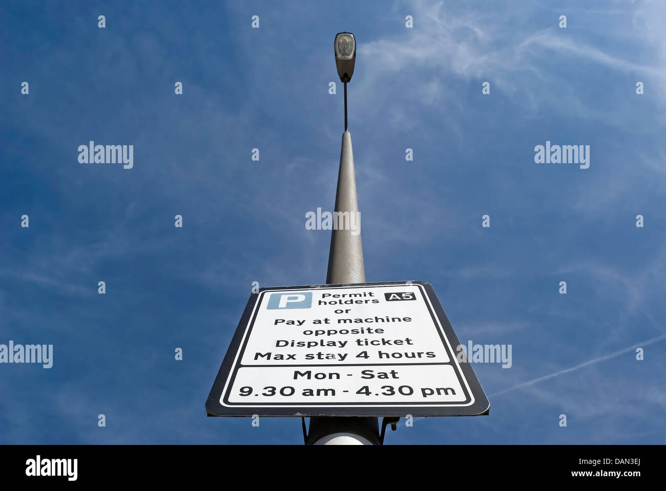 british road sign denoting car parking regulations, putney, southwest ...