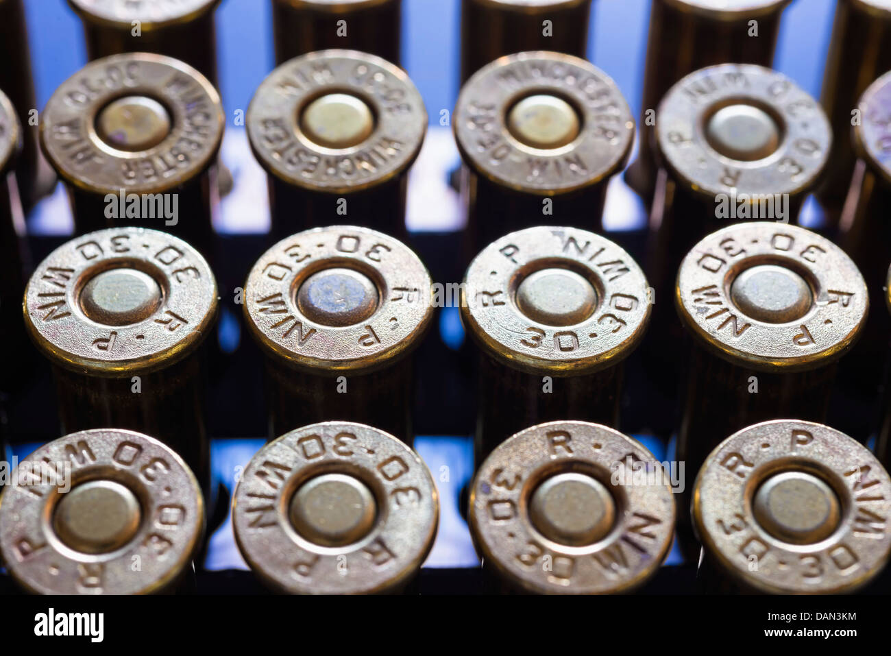 Rifle ammunition bullets, close up Stock Photo - Alamy