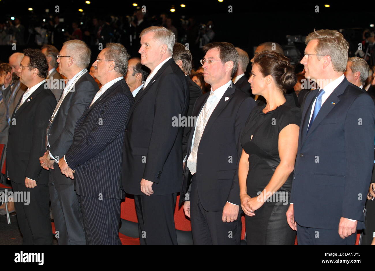 Members of the German delegation (L-R), Federal Minister of the ...
