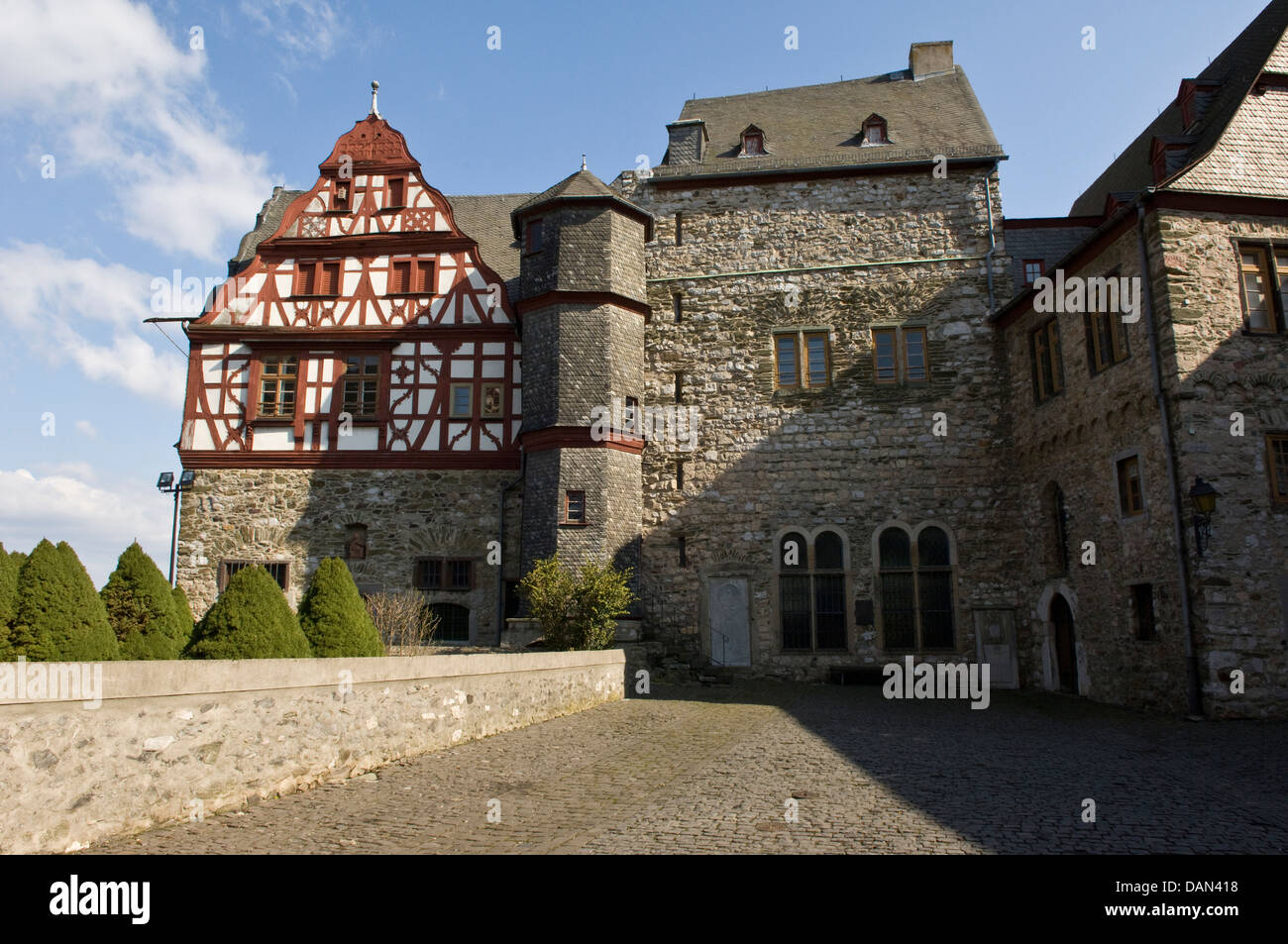 limburg castle, limburg an der lahn, hesse, germany Stock Photo ...