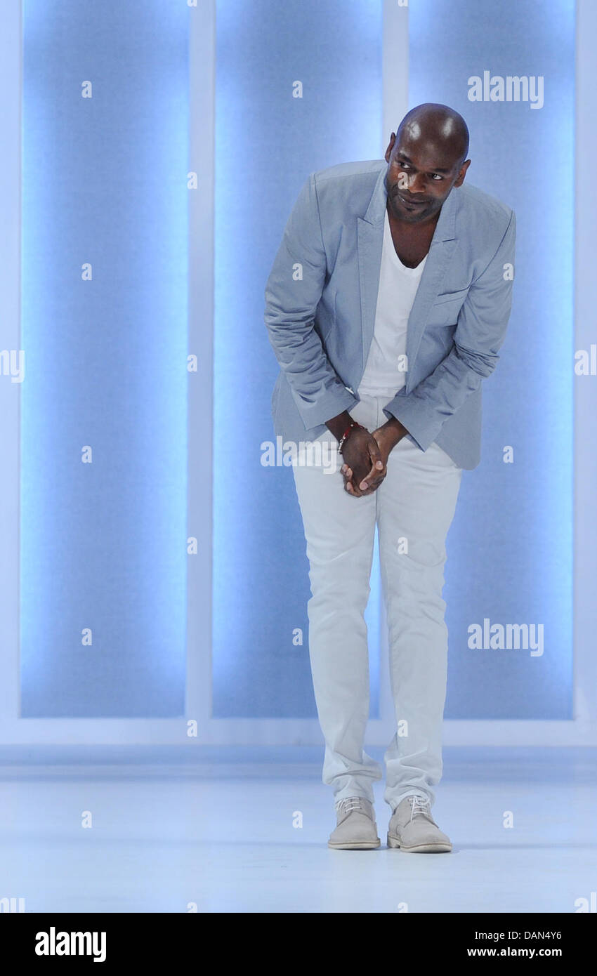 Hugo Creative Director Eyan Allen after the offsite show during the ...