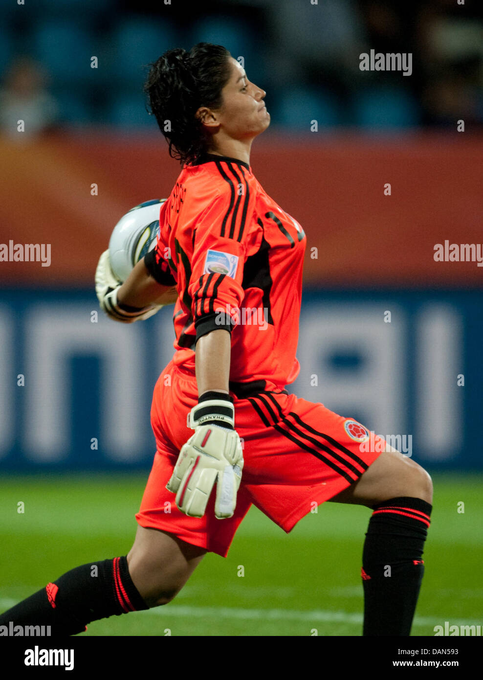 Sandra Sepulveda of Colombia during the Group C match North Korea ...