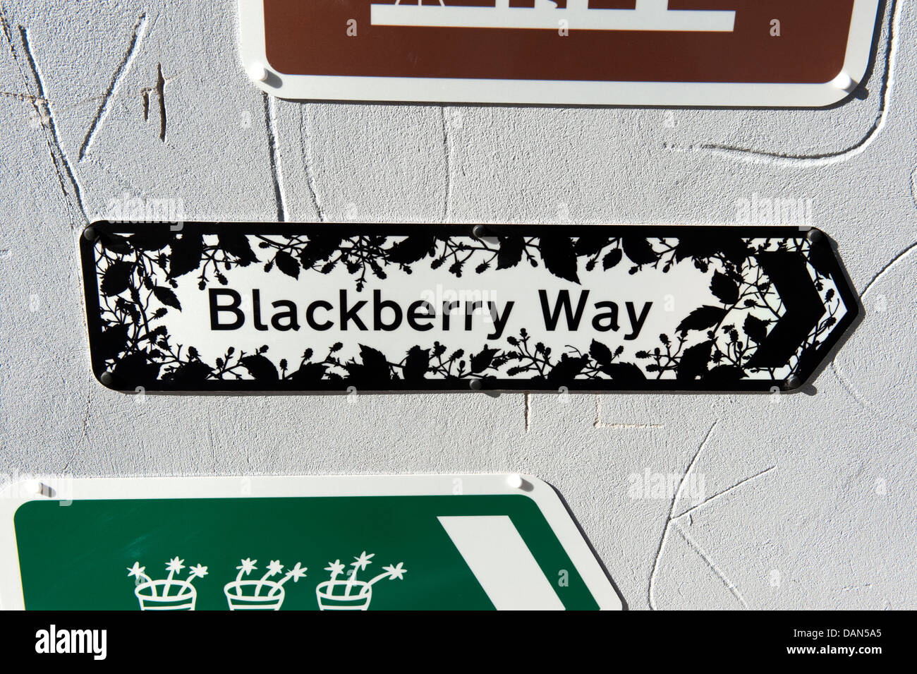 Blackberry way sign hi-res stock photography and images - Alamy