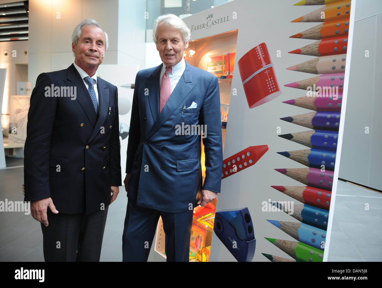 Head of the company Anton Wolfgang Duke of Faber Castell (R) and his ...