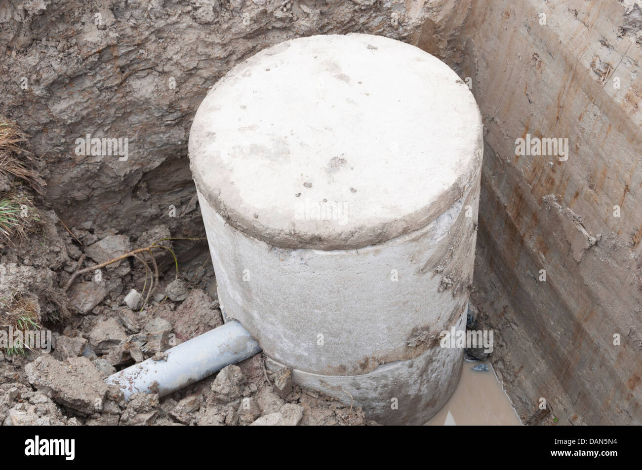 a field drain well Stock Photo - Alamy