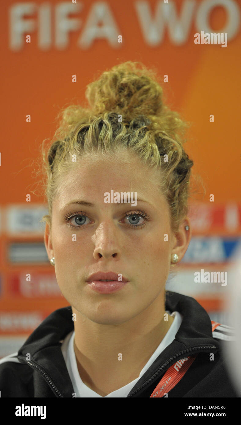 Kim Kulig of germany during a press conference of the team in Wolfsburg ...