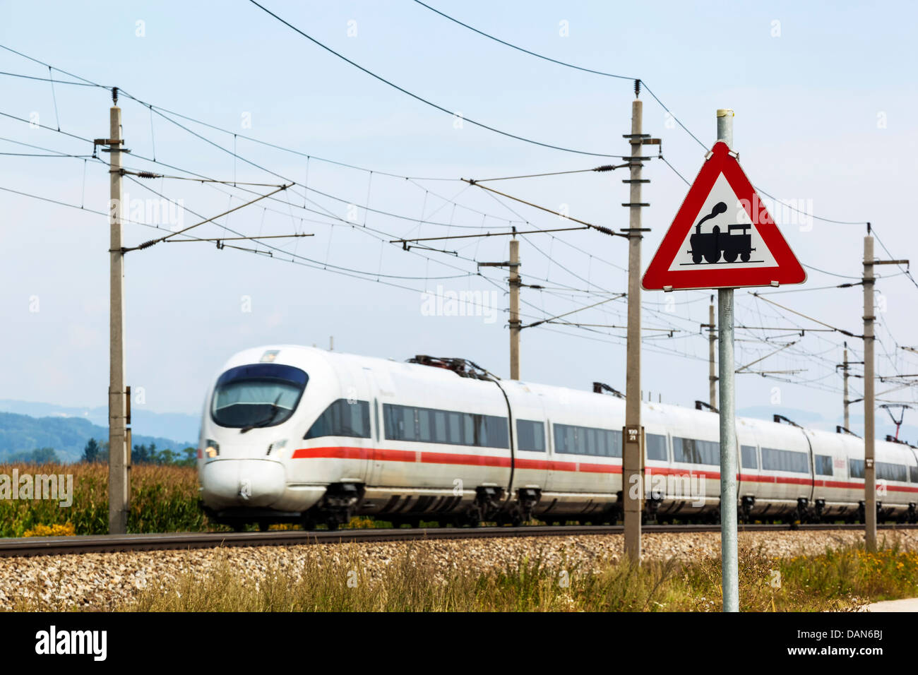 Germany, View of passenger train Stock Photo - Alamy