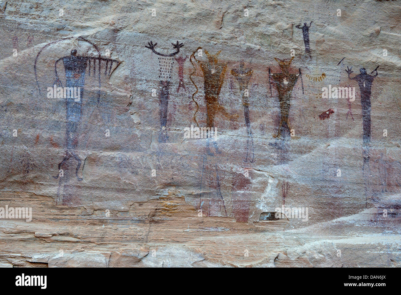 USA, Utah, Rock art at Buckhorn Draw Petroglyphs Stock Photo - Alamy