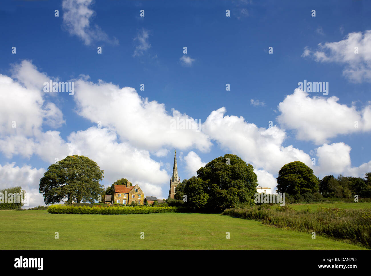 All Saints' Church and Braunston Manor Hotel, a listed stone manor ...