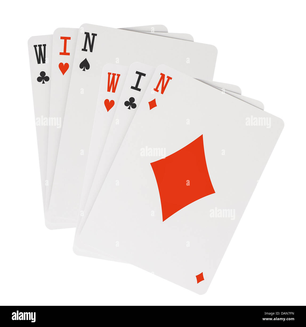Win Win Situation Playing Cards Stock Photo - Alamy