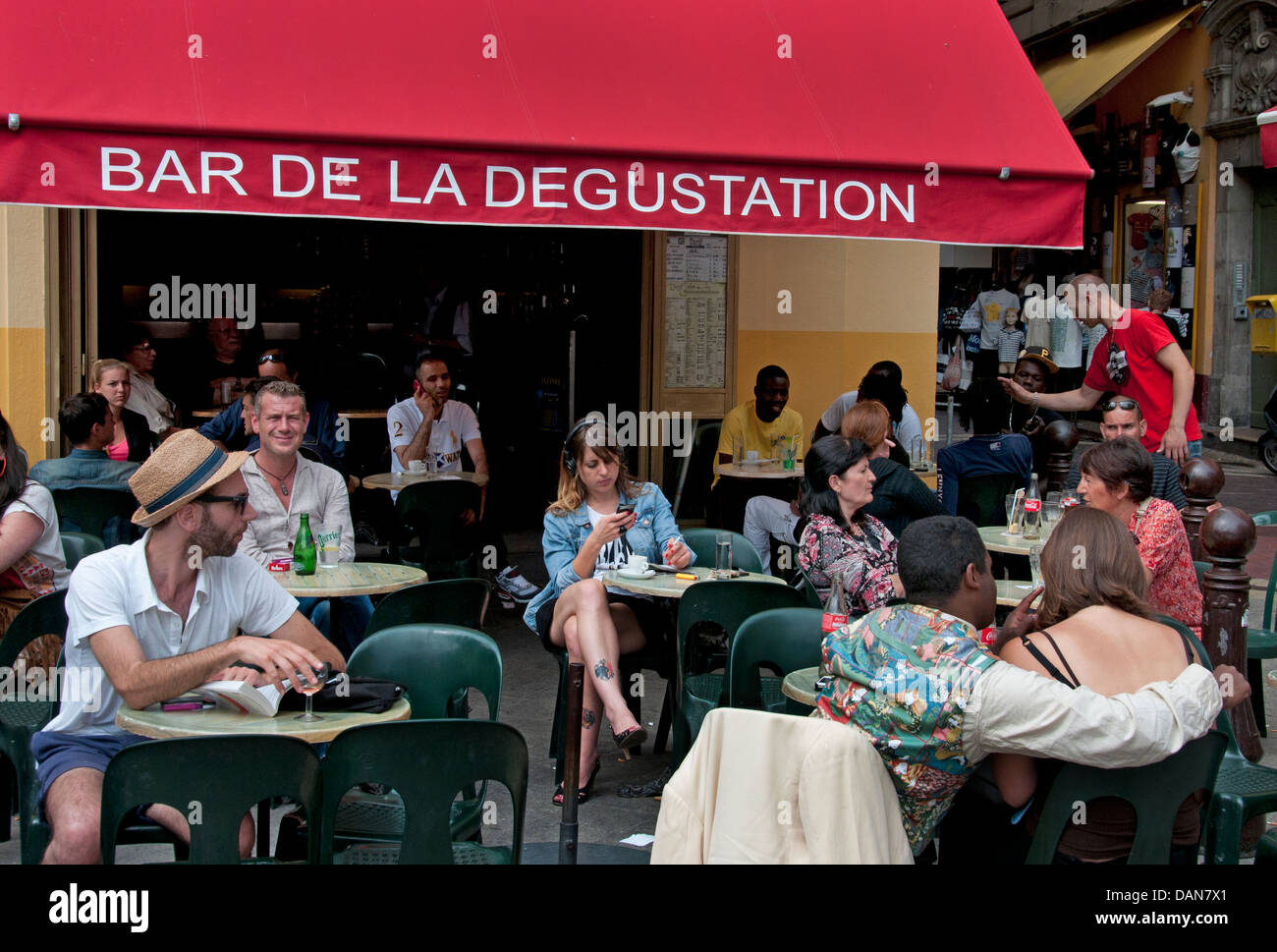 Bar La Degustation Nice French Riviera Cote D'Azur France Stock Photo ...