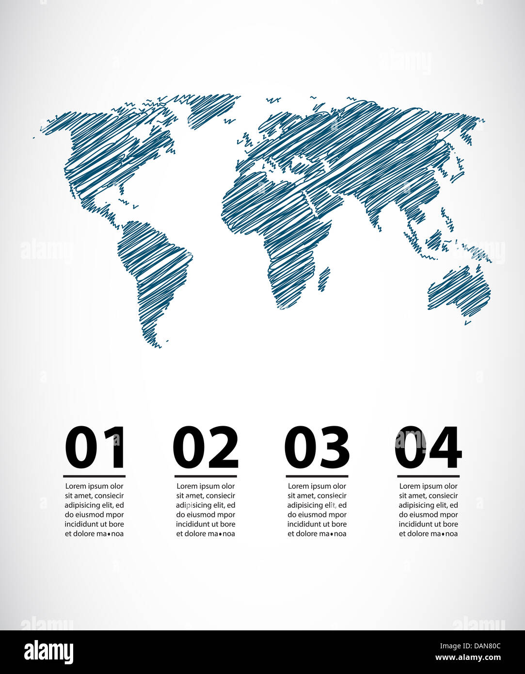 vector map with special sketch design Stock Photo - Alamy