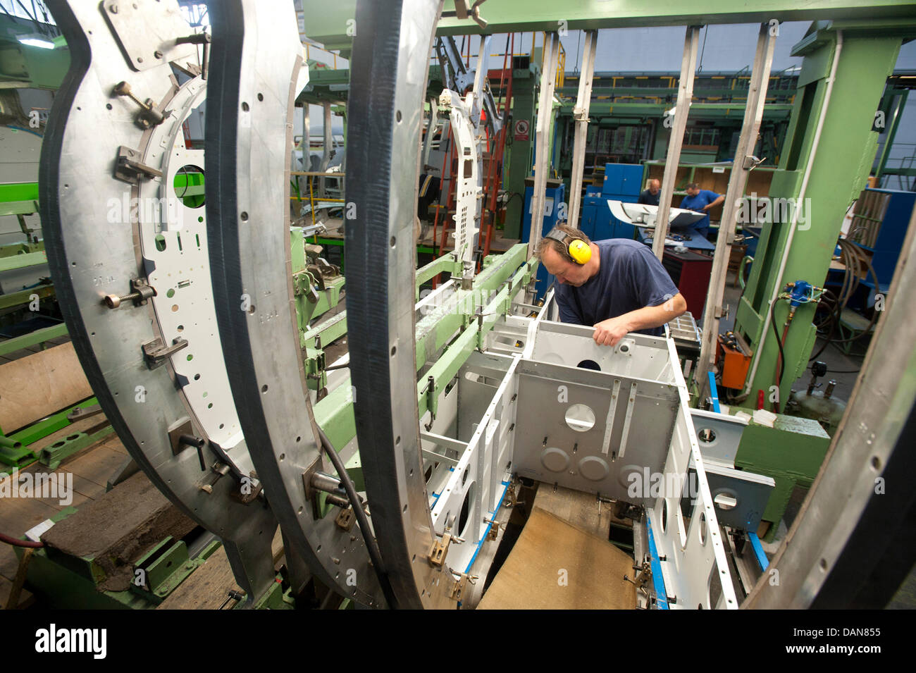 Production hall of the Aircraft Industries company is seen in Kunovice ...