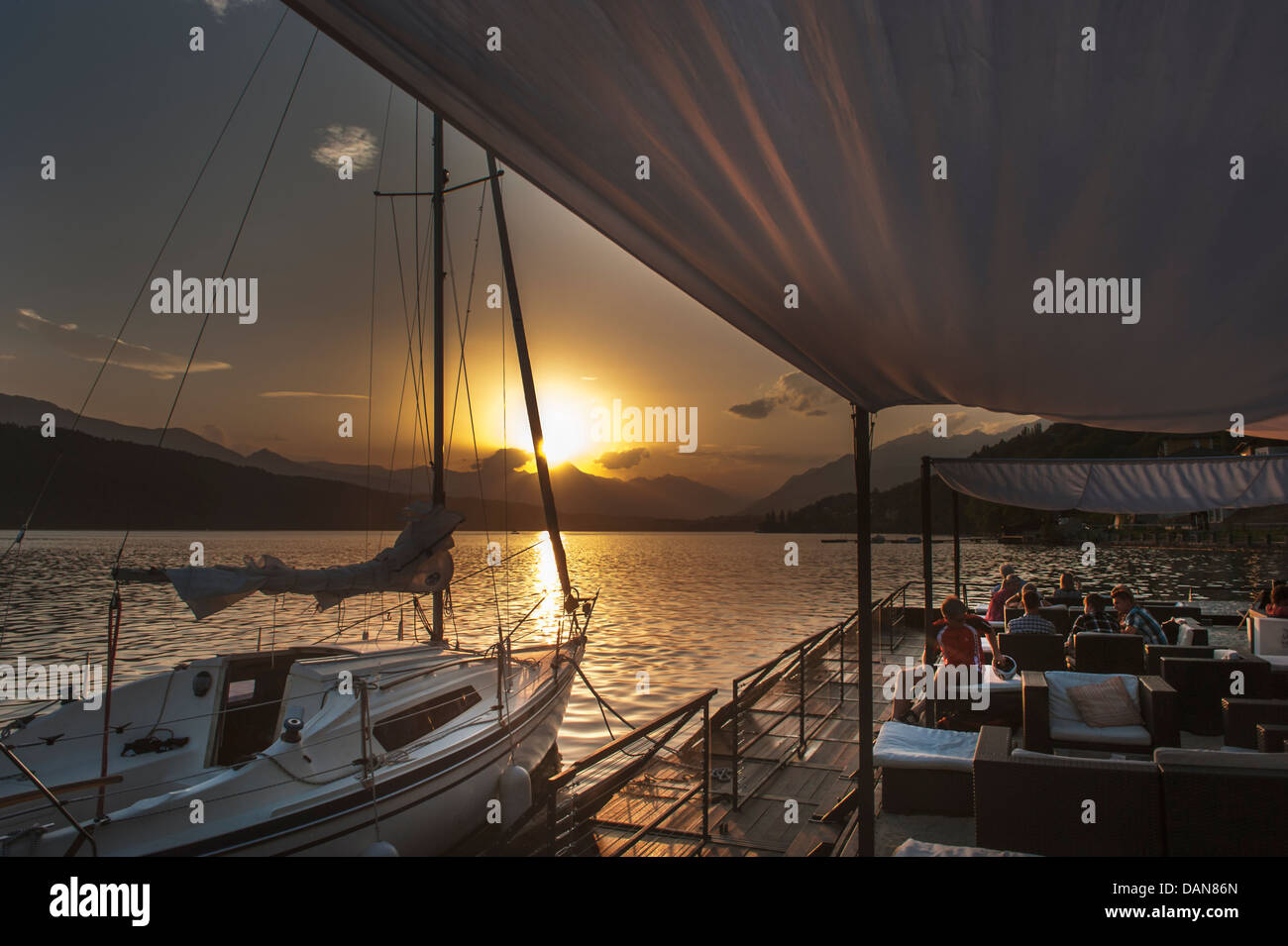 Austria, Carinthia, View of Millstatter See Stock Photo - Alamy