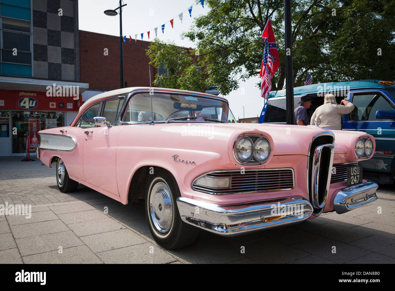 Edsel american car at classic car show Stock Photo - Alamy