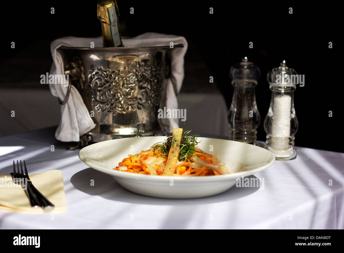 and for the main dish linguie Stock Photo - Alamy
