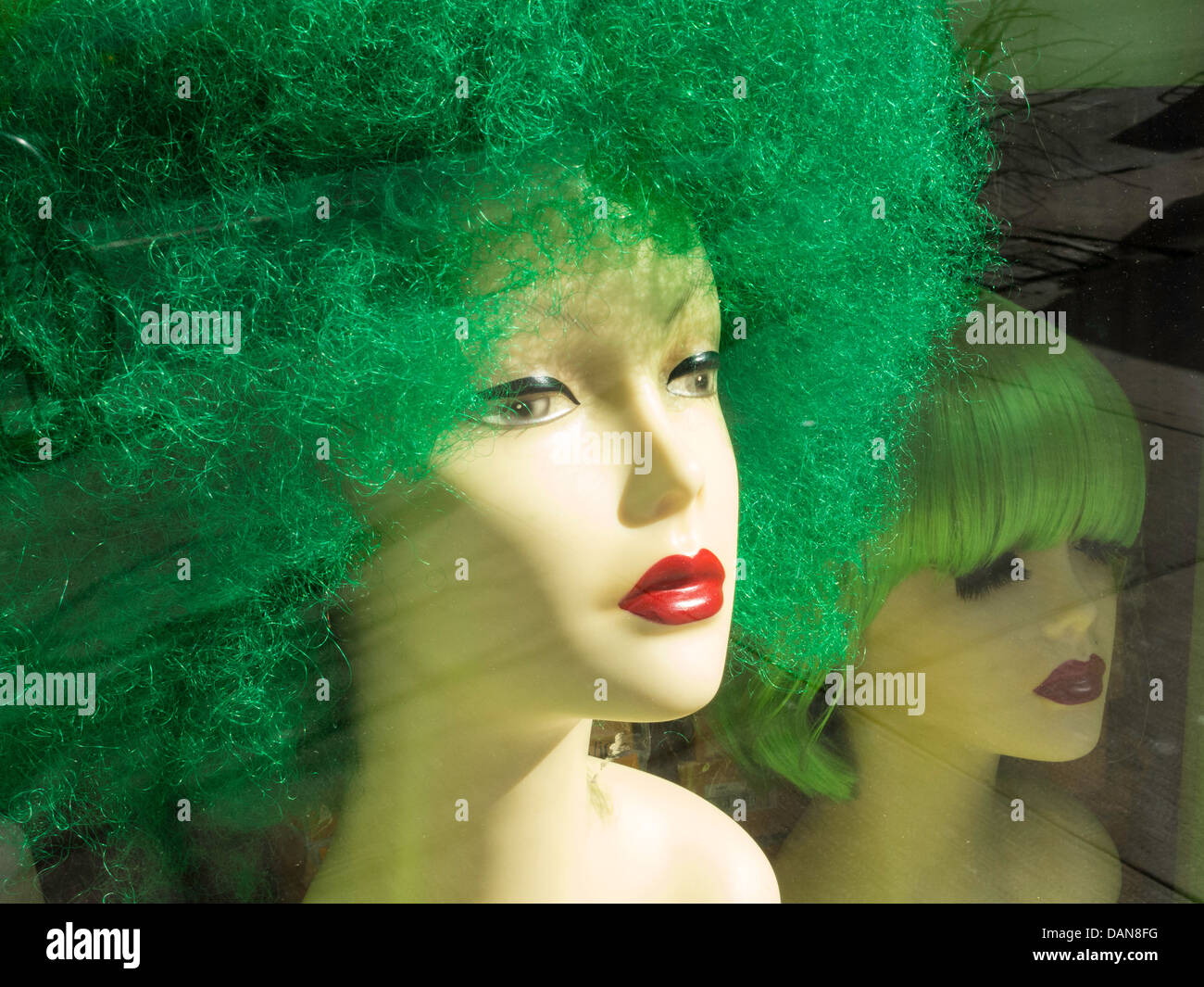 Wig shop hi-res stock photography and images - Alamy