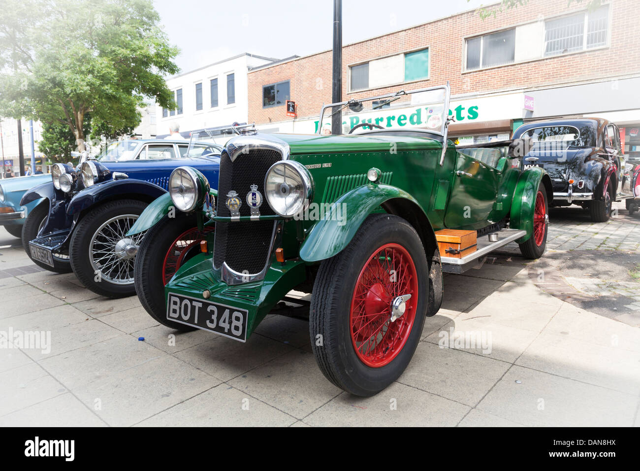 boat tail riley at classic car show Stock Photo - Alamy