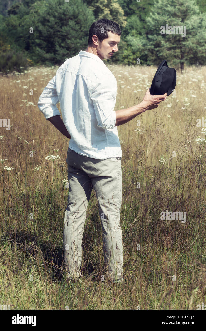 Man from behind hat hi-res stock photography and images - Alamy
