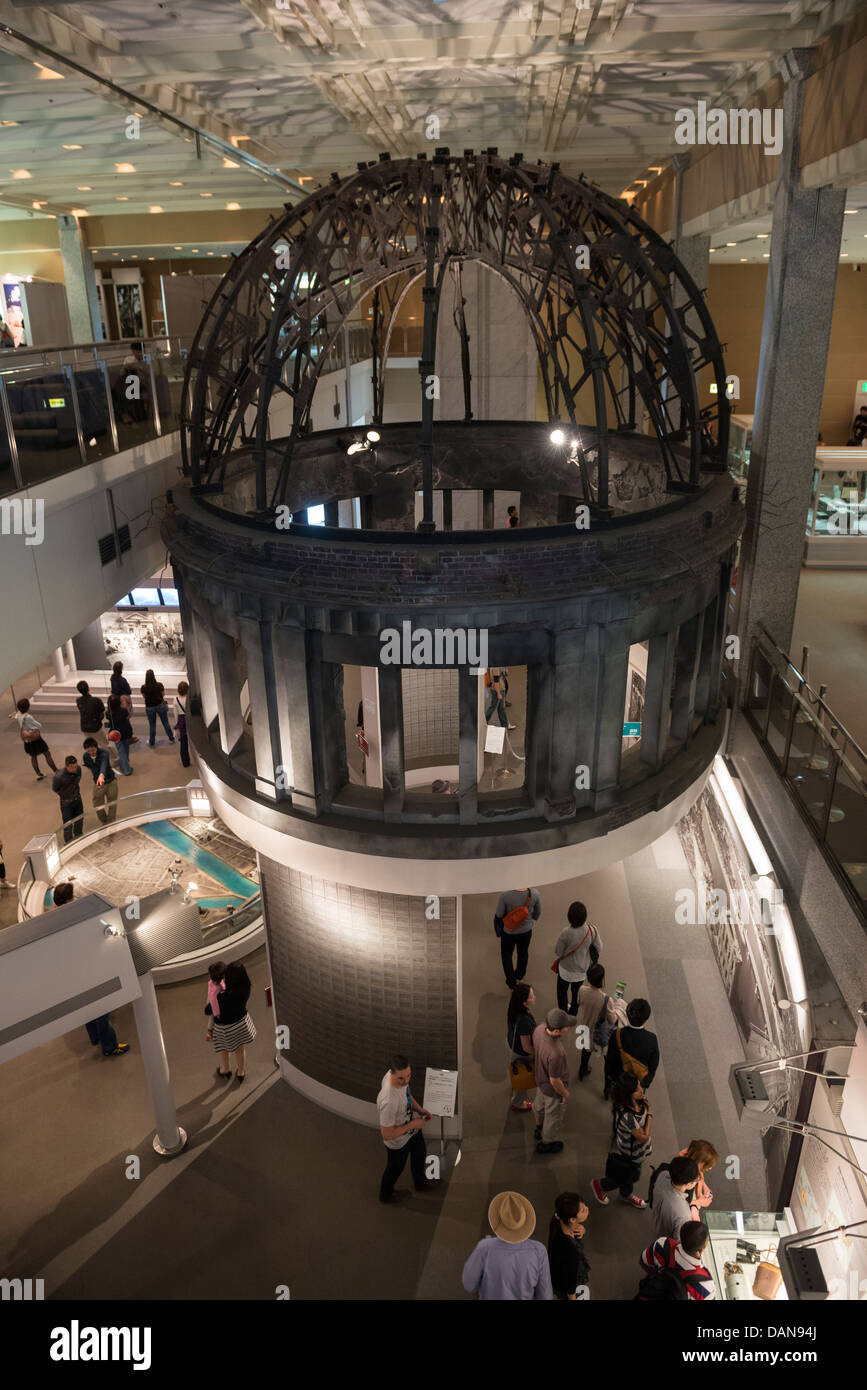 Reproduction of the A-Bomb Dome in Hiroshima Peace Memorial Museum ...