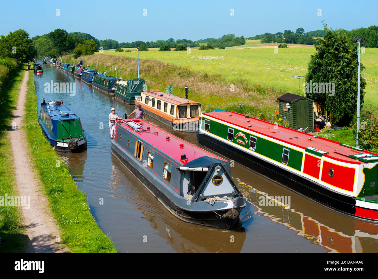 Shropshire Union Canal, Norbury Junction, Staffordshire, England Stock ...