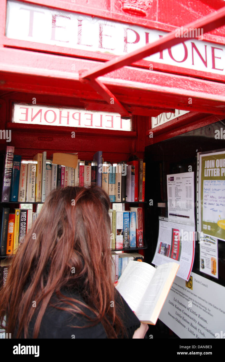 Telephone box book exchange hi-res stock photography and images - Alamy