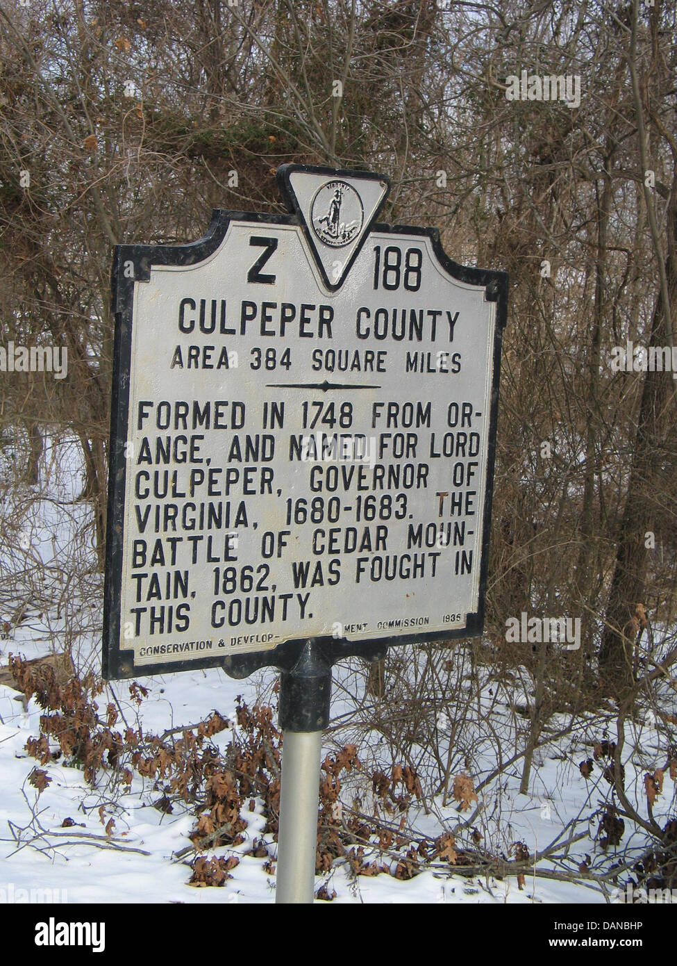 CULPEPER COUNTY Area 384 Square Miles Formed in 1748 from Orange, and ...