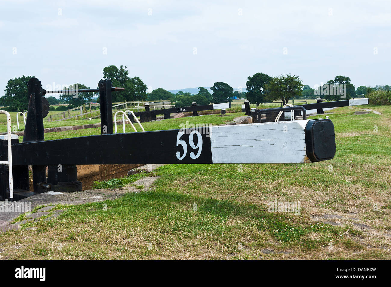 The Gates and Mechanism of Lock 59 on The Trent and Mersey Canal near ...