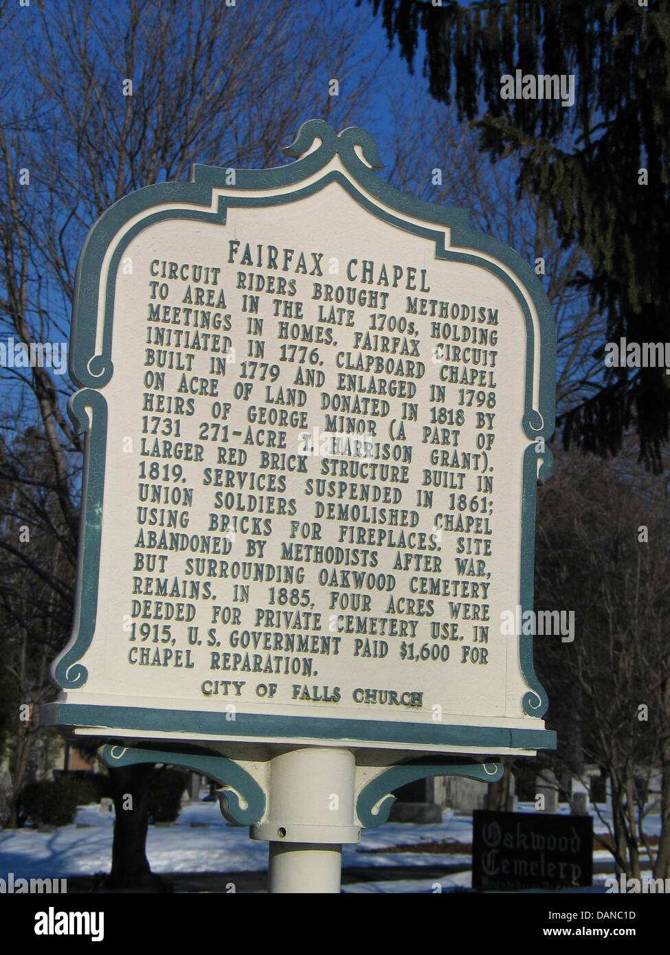FAIRFAX CHAPEL Circuit riders brought Methodism to area in the late ...