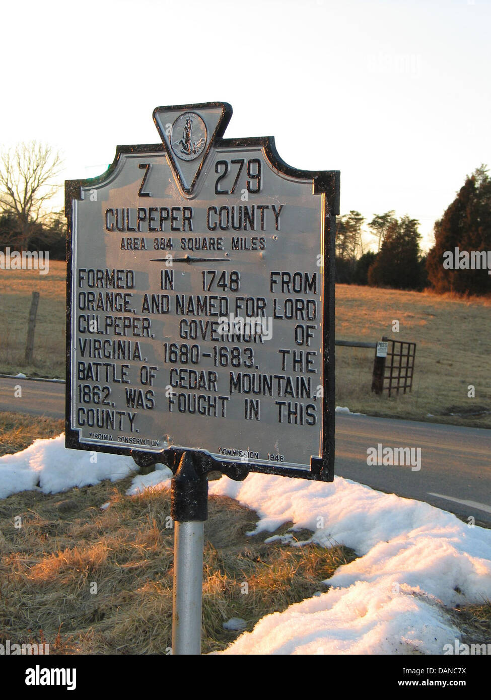 CULPEPER COUNTY Area 384 Square Miles Formed in 1748 from Orange, and ...