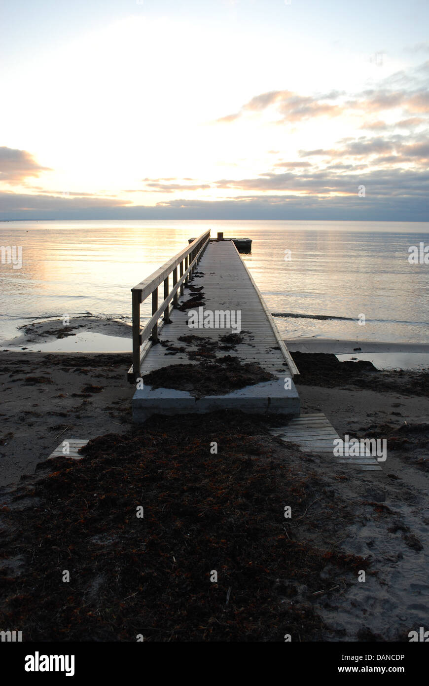 Bridge in sunset at Gotland Stock Photo - Alamy