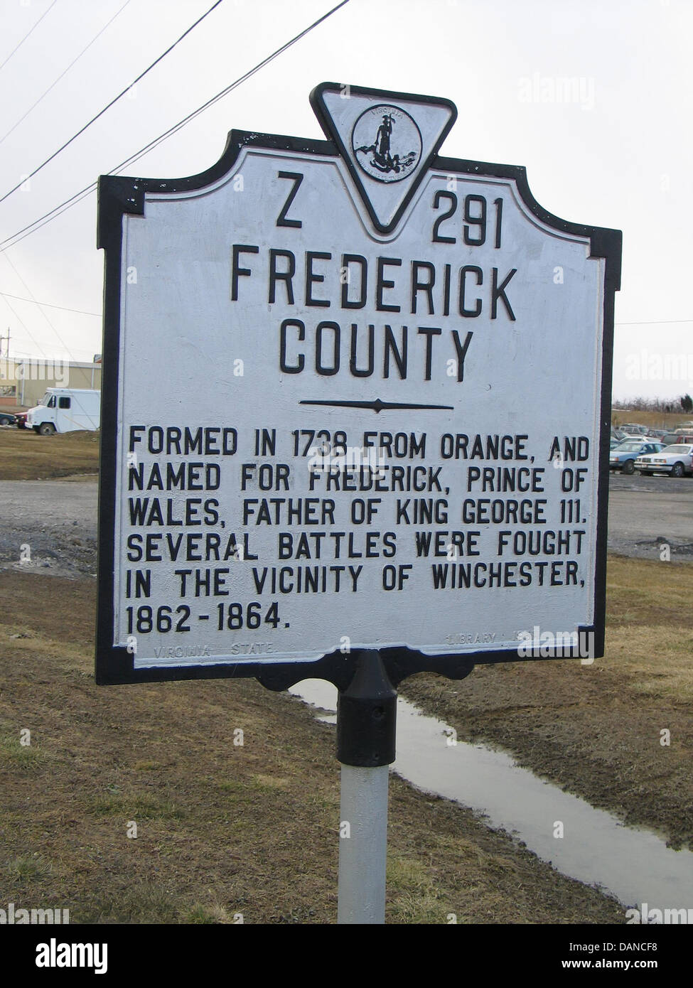 FREDERICK COUNTY Formed in 1738 from Orange, and named for Frederick ...