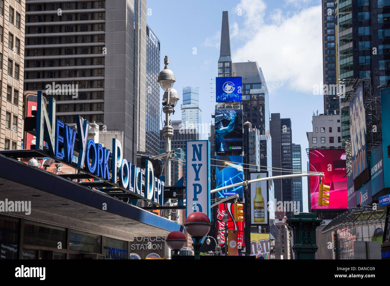 New York Police Department (NYPD) Station, Times Square, NYC Stock ...