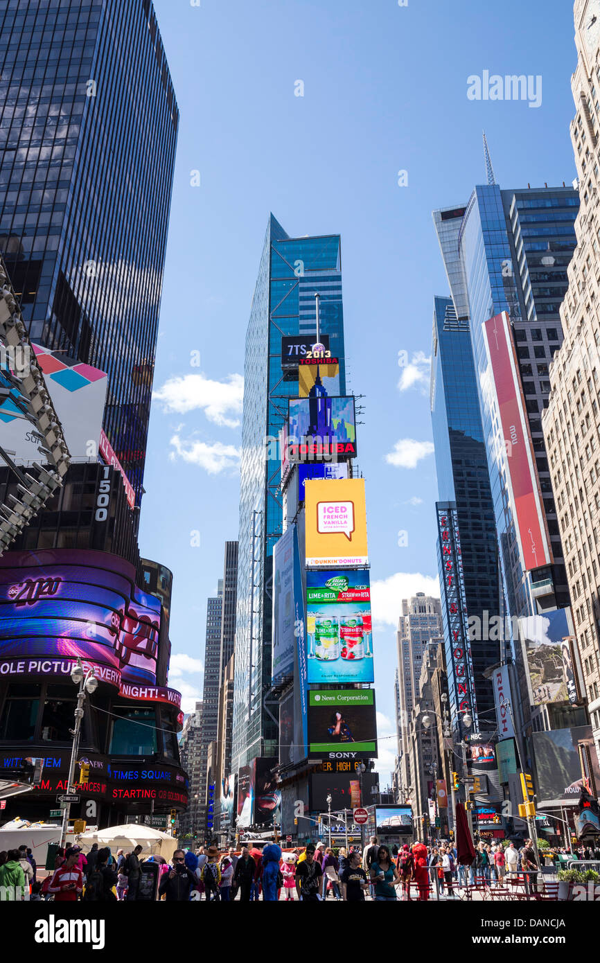 Times Square Advertising and Buildings, NYC Stock Photo - Alamy