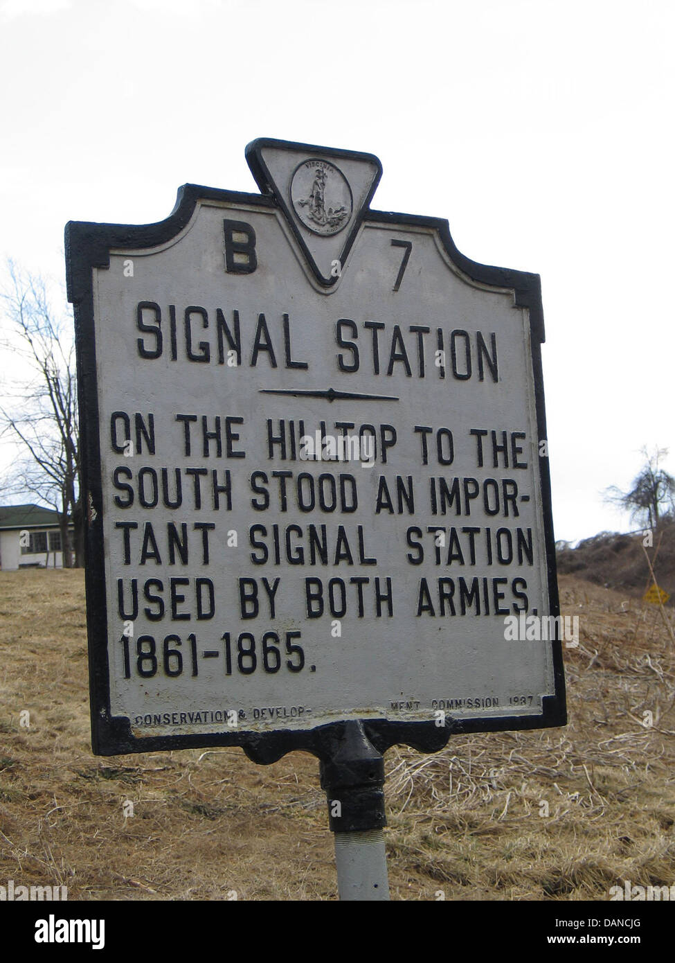 SIGNAL STATION On the hilltop to the south stood an important signal ...