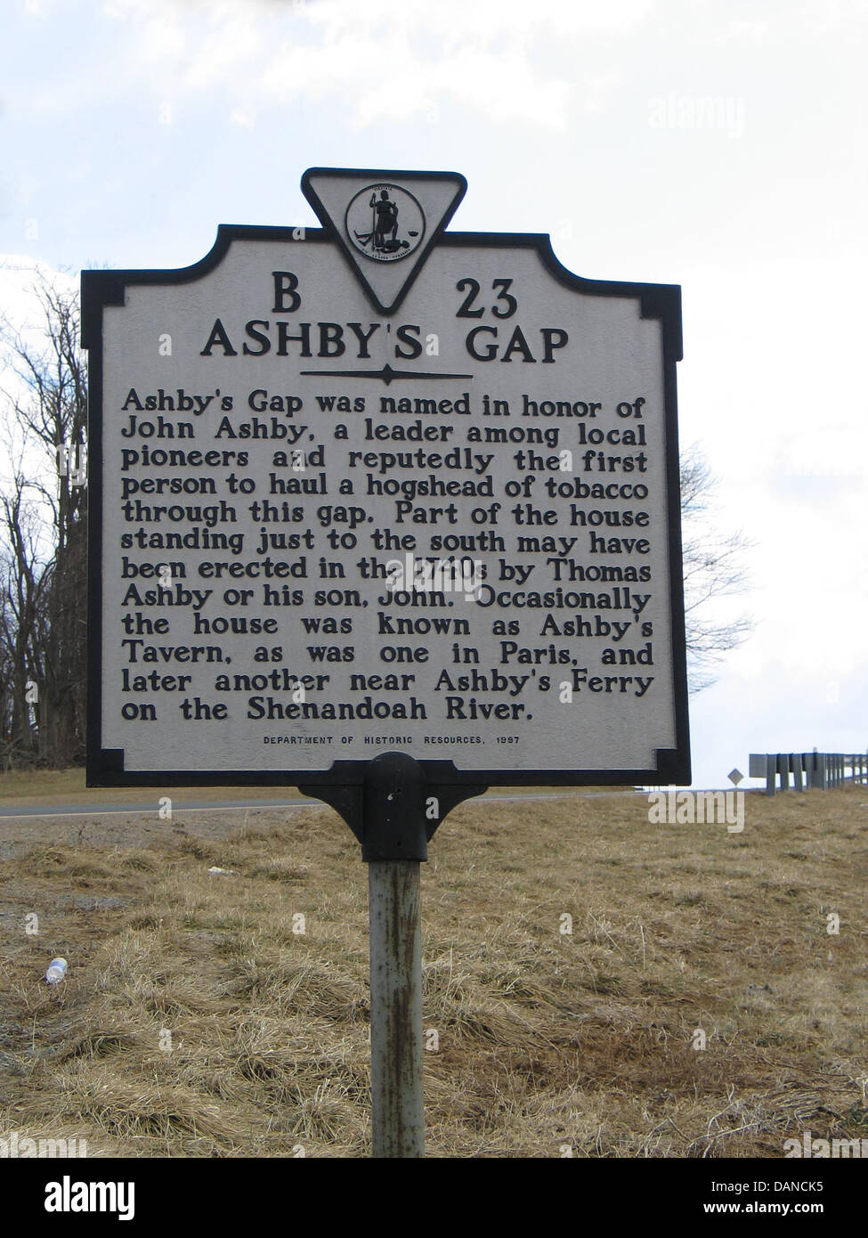 ASHBY'S GAP Ashby's Gap was named in honor of John Ashby, a leader ...
