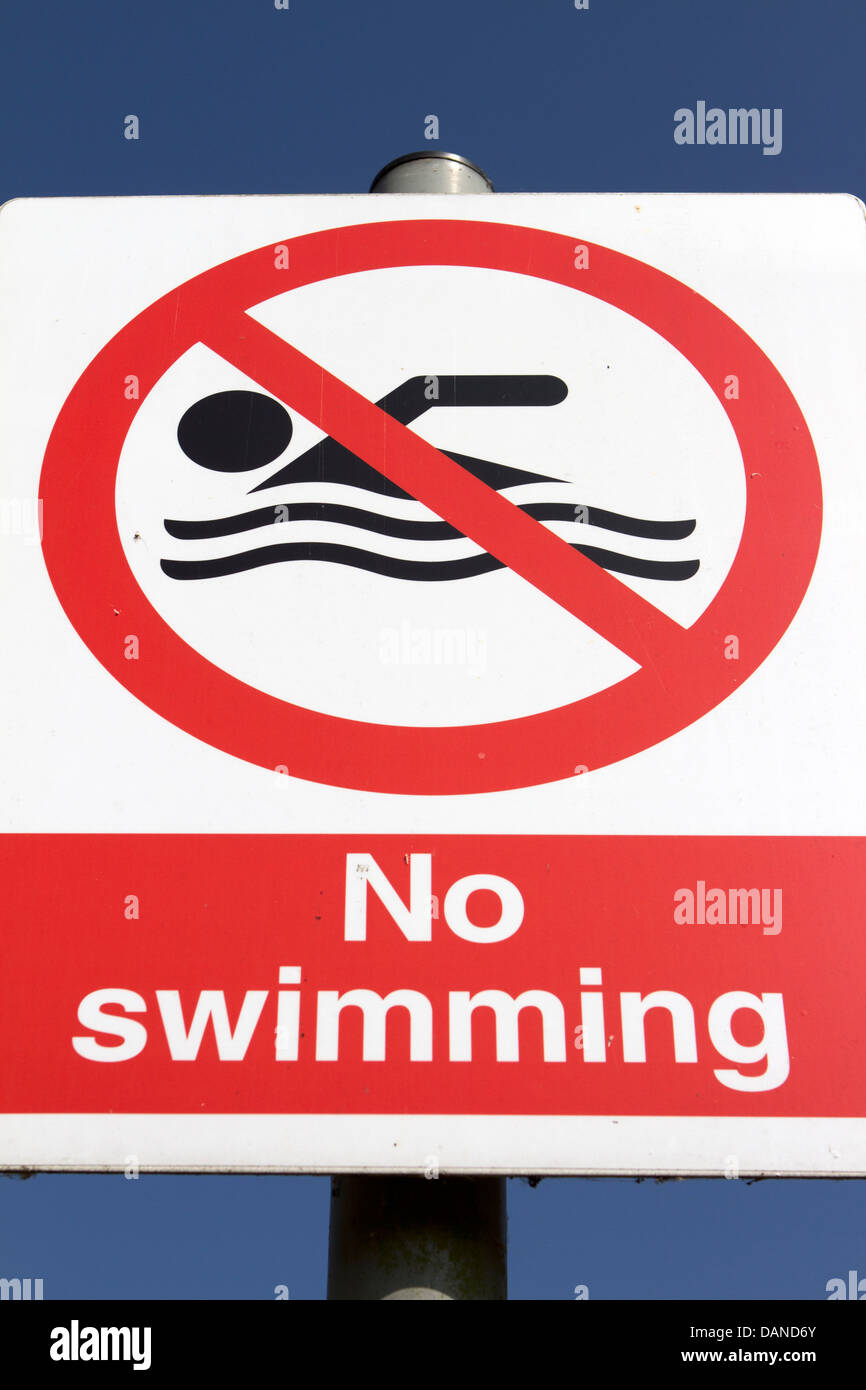 No bathing sign hi-res stock photography and images - Alamy