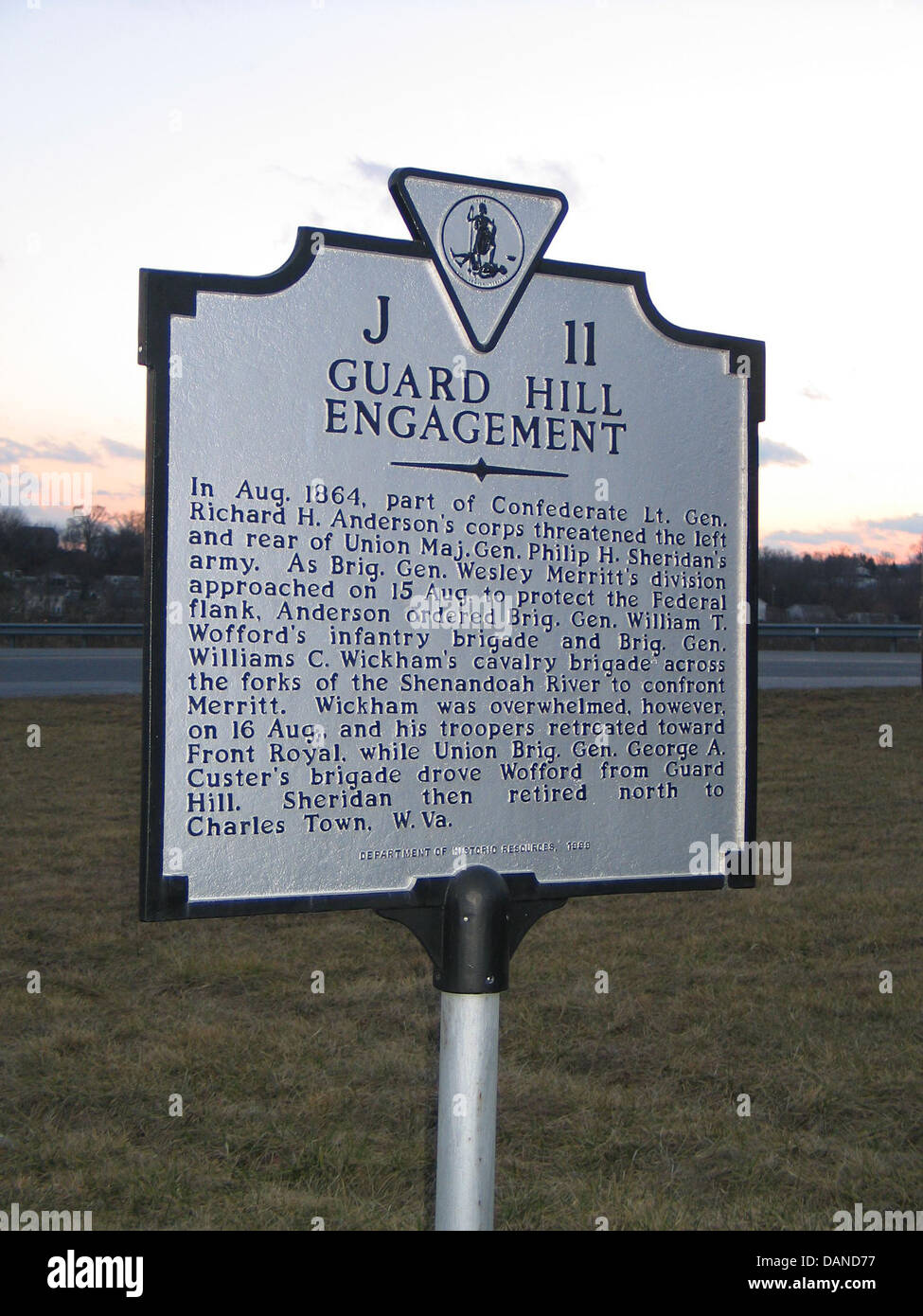 GUARD HILL ENGAGEMENT In Aug. 1864, part of Confederate Lt. Gen ...