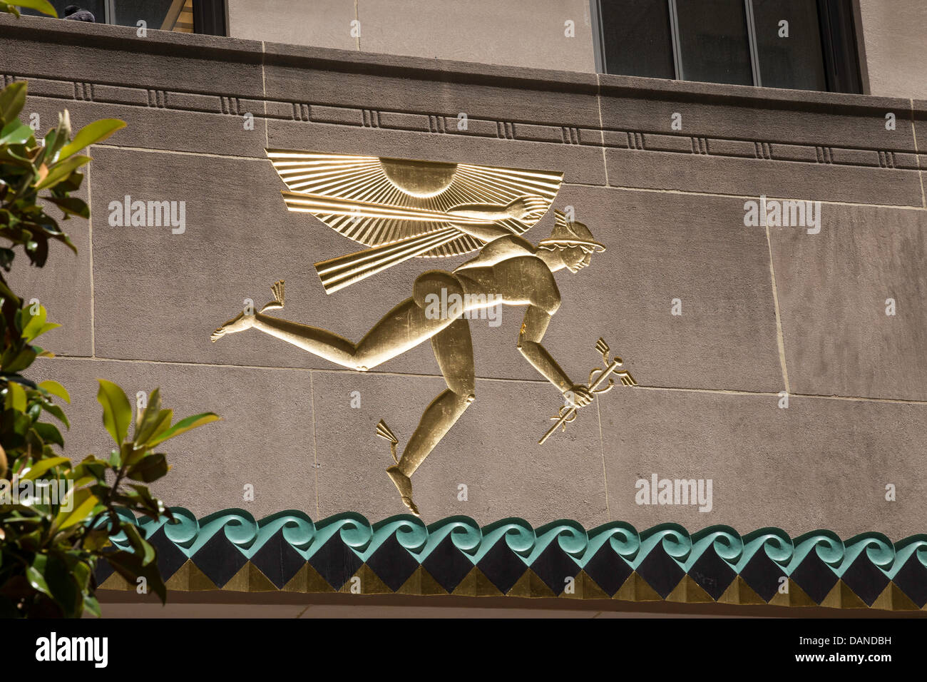 Winged Mercury Intaglio Relief, Channel Gardens, Rockefeller Center ...