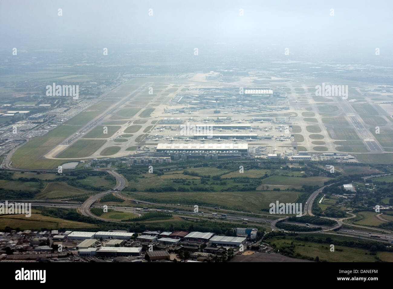 Aerial view of London Heathrow Airport Stock Photo - Alamy