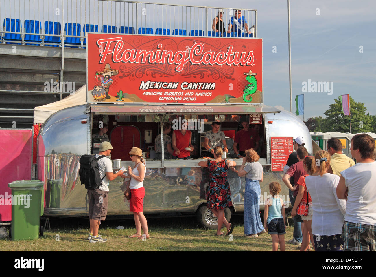 Food stall, Summer Magic Live music festival, Stoke Park, Guildford ...