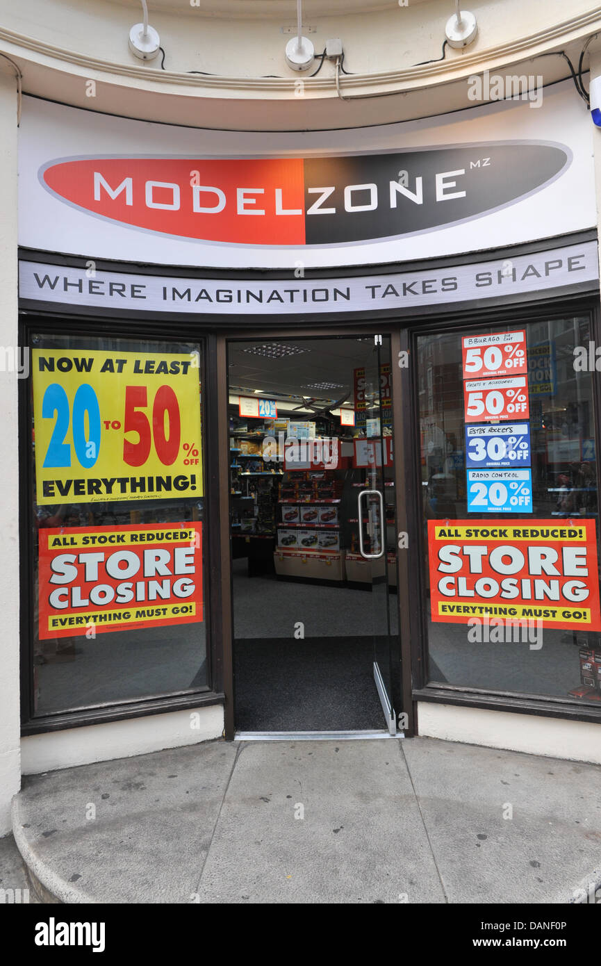 New Oxford Street, London, UK. 16th July 2013. The Modelzone store on ...