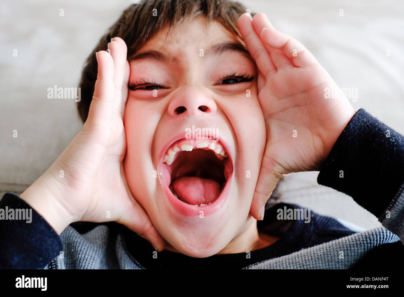 seven year old boy Stock Photo - Alamy