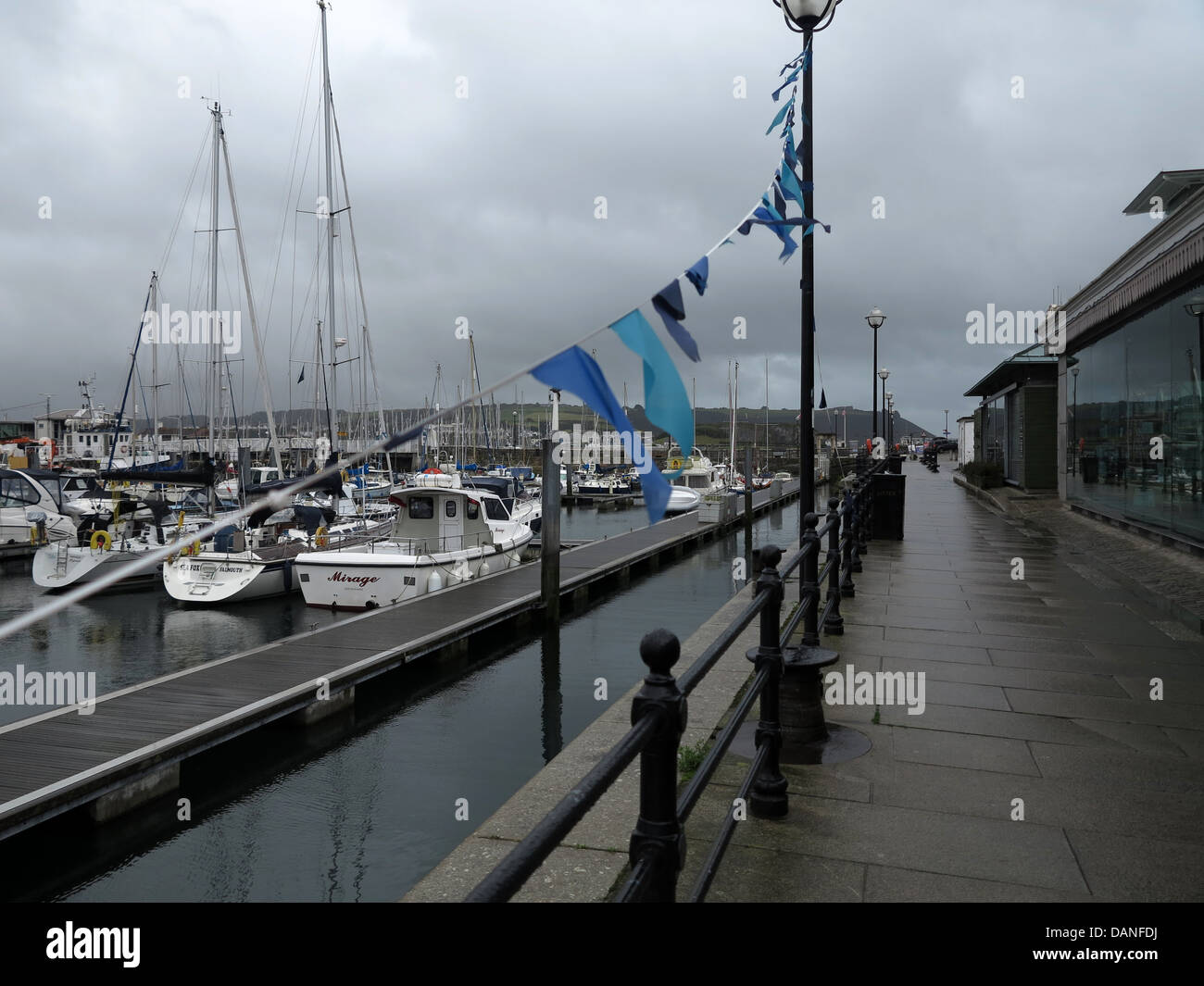 View of the marina - Parade - Plymouth - Devon - England - UK Stock ...