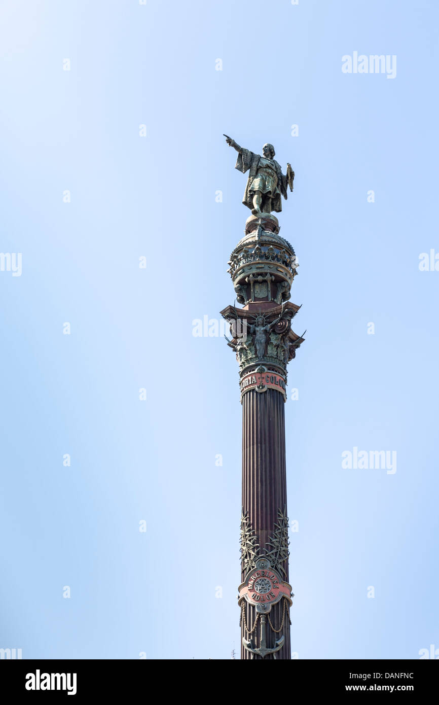 Columbus monument in Barcelona Stock Photo - Alamy
