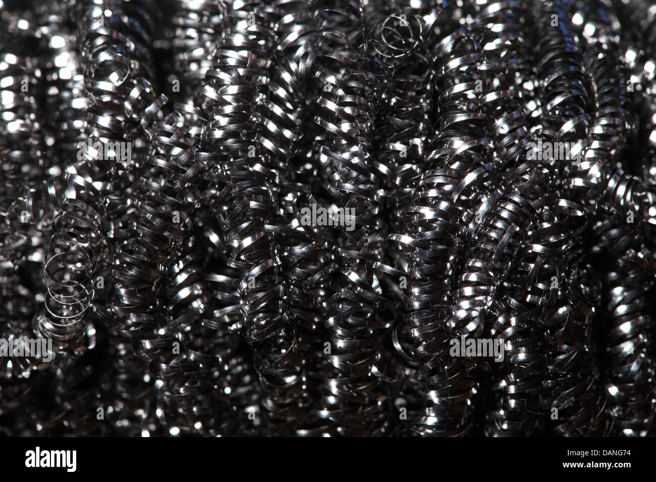gray metallic steel pan scourer texture background Stock Photo - Alamy