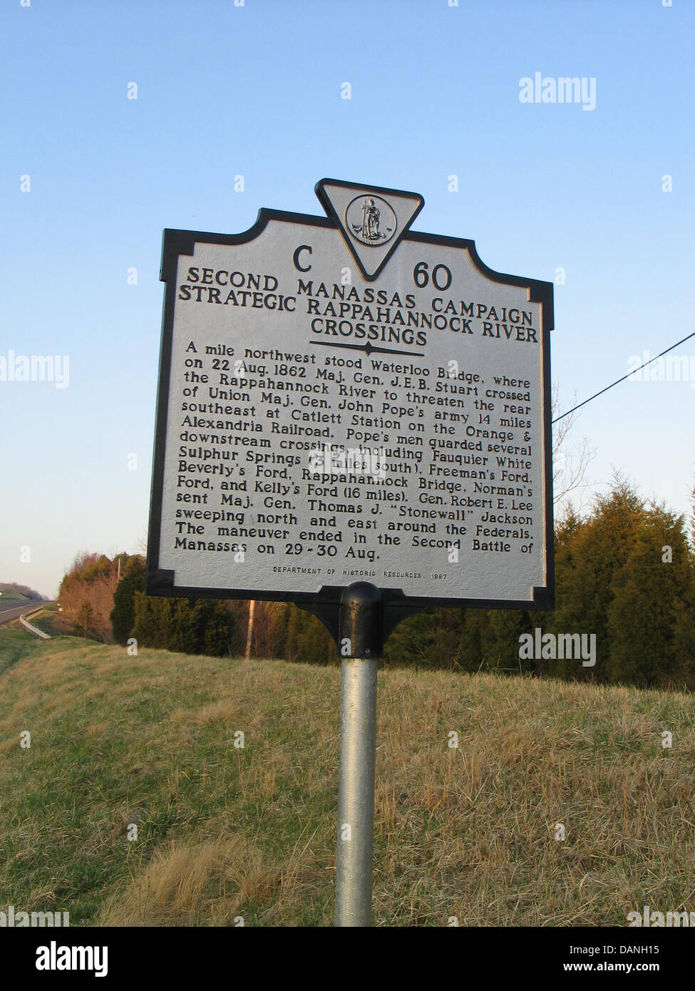 SECOND MANASSAS CAMPAIGN STRATEGIC RAPPAHANNOCK RIVER CROSSINGS A mile ...